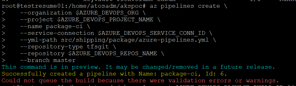 Pipeline Deployment Issue · Issue 185 · Mspnpmicroservices Reference 