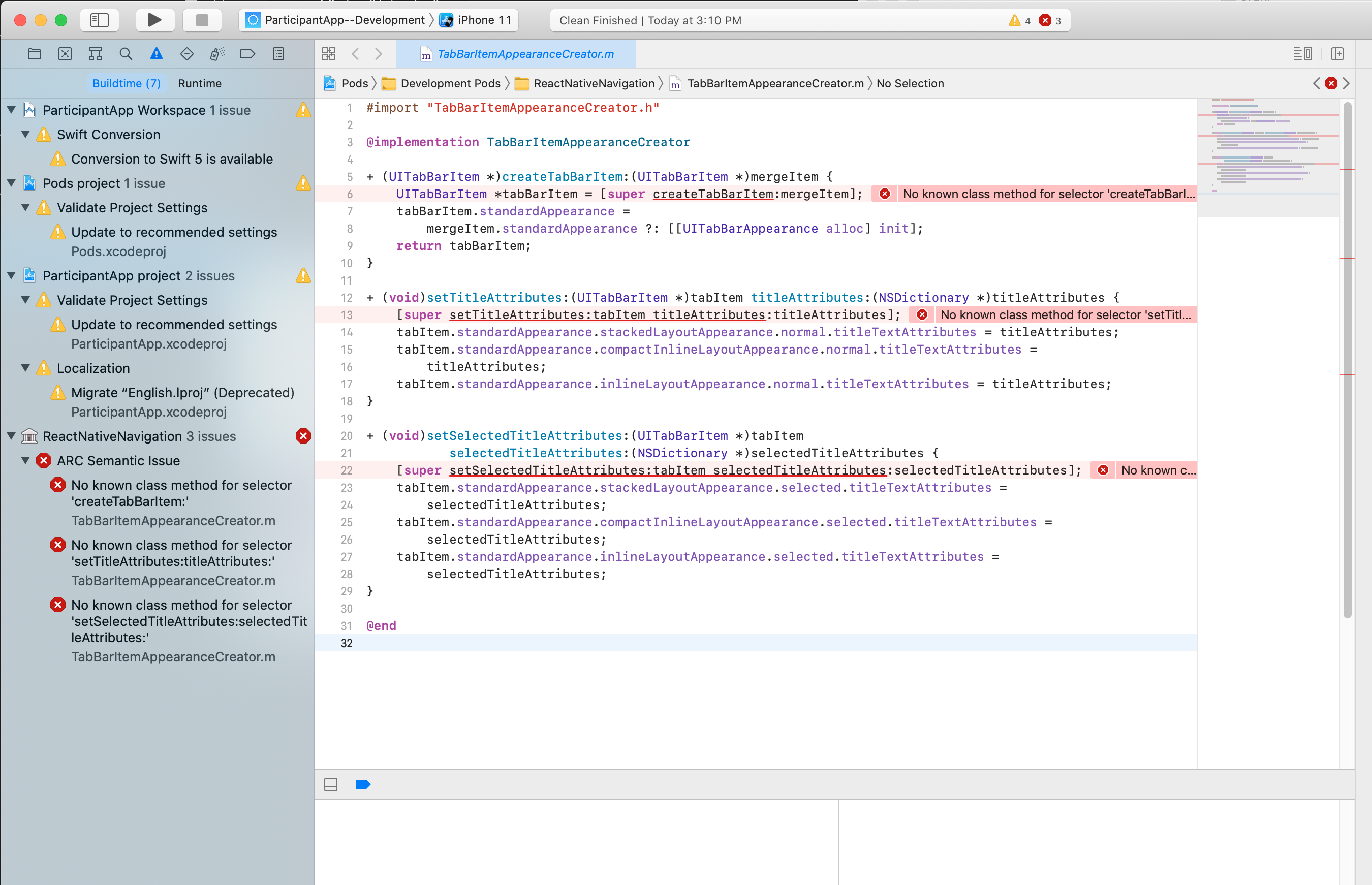 No Known Class Method Error · Issue 7312 · Wix React Native Navigation · Github