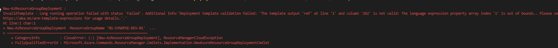 Existing Synapse Pool - Unable to reference · Issue #6028 · Azure/bicep · GitHub