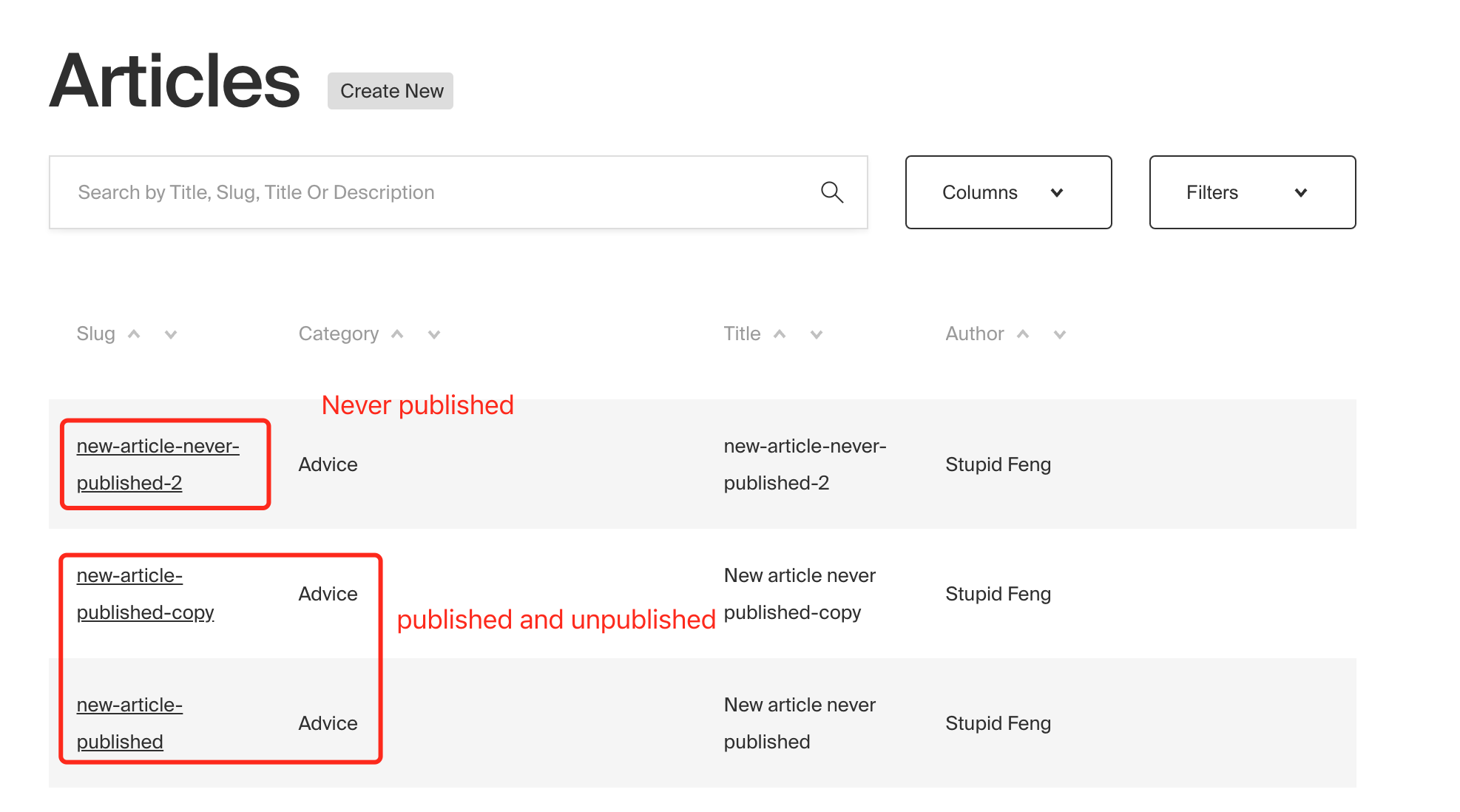 Draft posts that's never published cannot be queried with slug operator anymore in 1.2.4 · Issue ...
