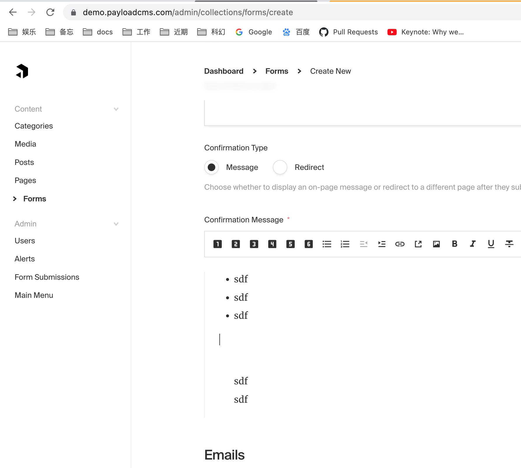 Data from nested lists in richt text is incorrect · Issue #551 · payloadcms/payload · GitHub