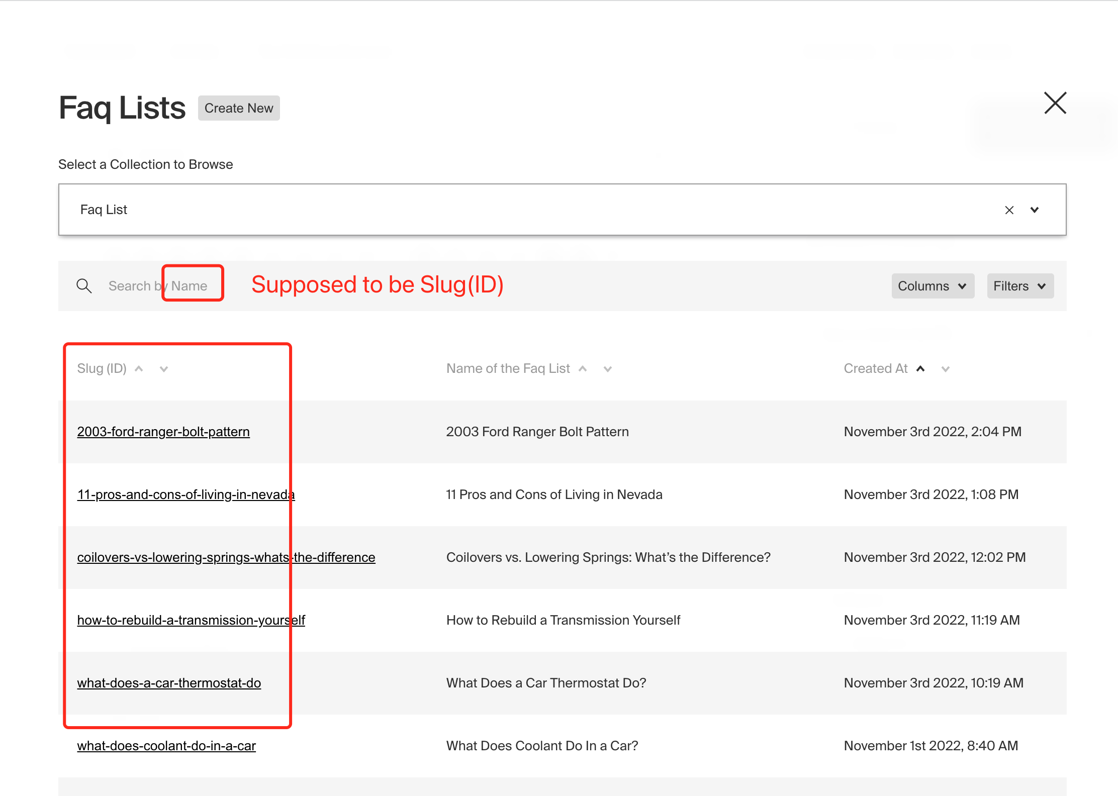 Relationship List Seems To Use The Useastitle Field Of The First Collection Only · Issue 2710