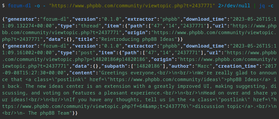 GitHub - mikwielgus/forum-dl: Scrape posts, threads from forums, news aggregators, mail archives ...