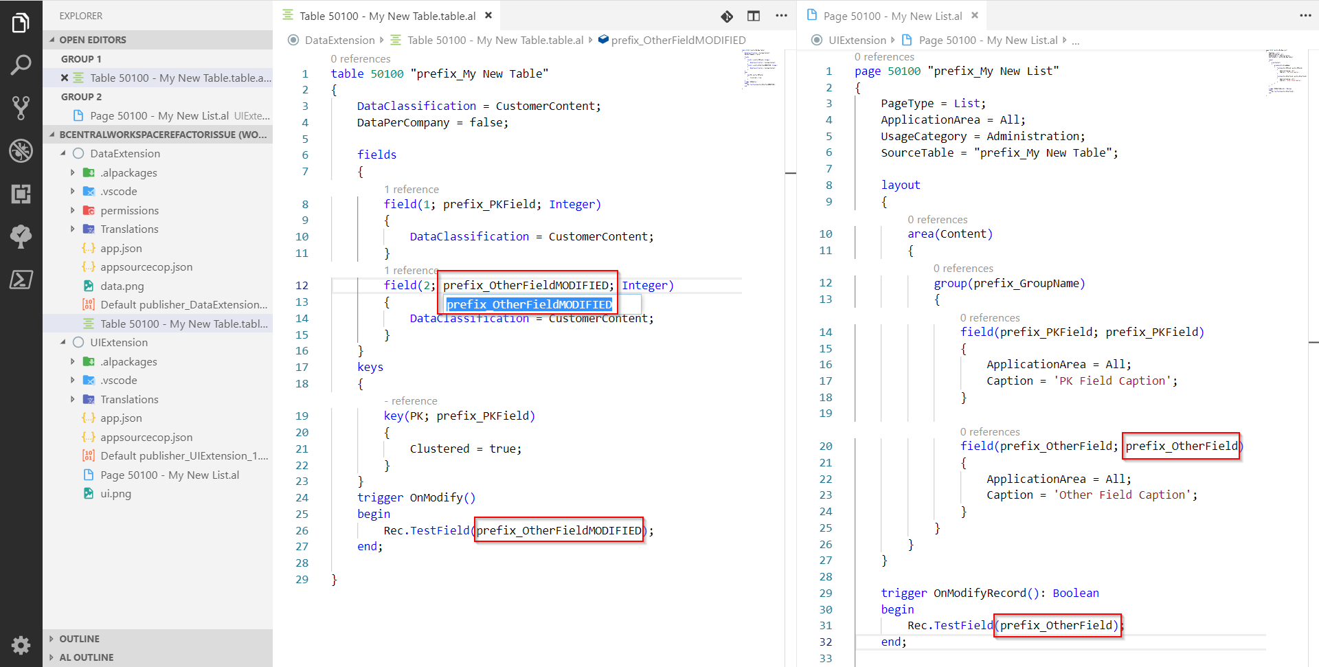 Rename Symbol with F2 (Refactor) doesn't extend to all Workspace's files · Issue #66417 ...