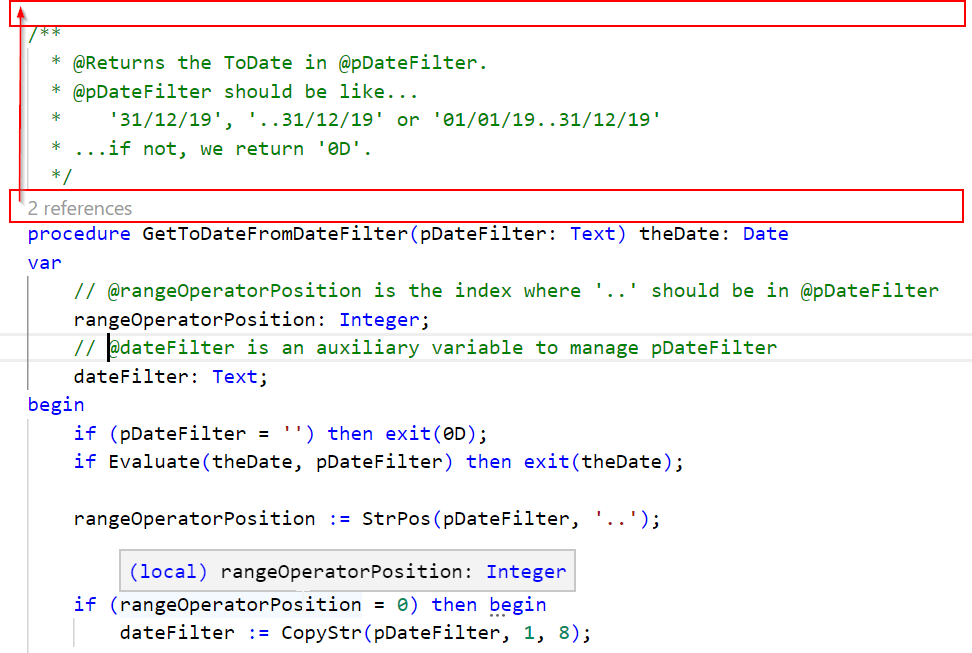 Suggestion: Handle comments per function · Issue #132 · microsoft/AL ...