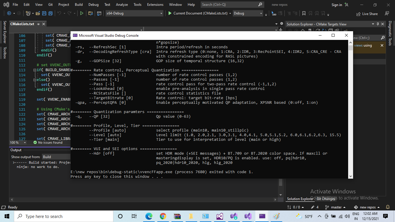 Visual studio 2015 · Issue #120 · fraunhoferhhi/vvenc · GitHub
