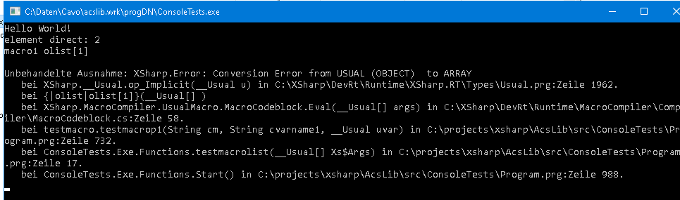 Feature request: List support in Macro expression · Issue #781 · X-Sharp/XSharpPublic · GitHub