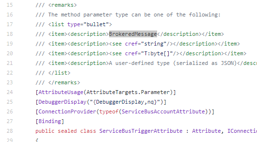 Servicebustriggerattribute And Brokeredmessage · Issue 20 · Azureazure Functions Servicebus