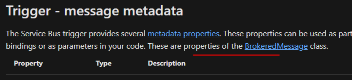 ServiceBusTriggerAttribute and BrokeredMessage · Issue #20 · Azure/azure-functions-servicebus ...
