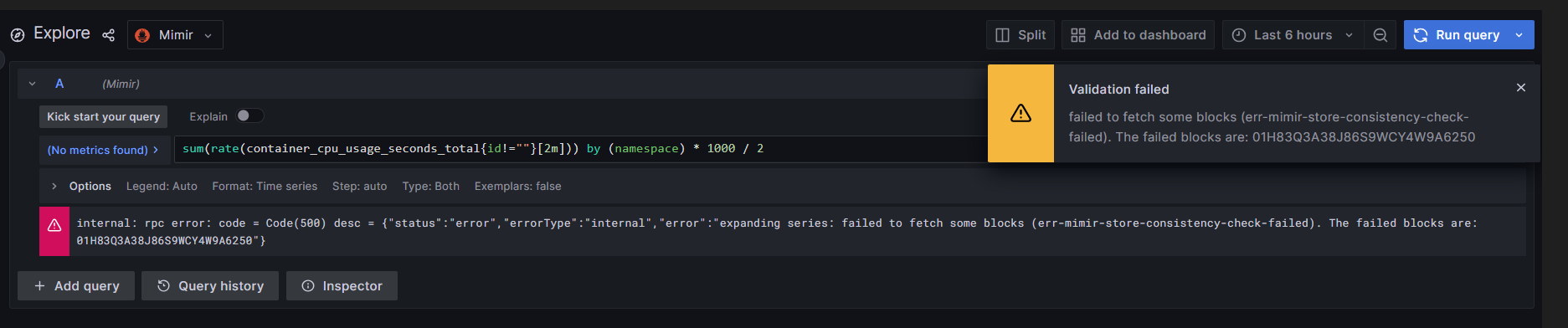 Successful TSDB block upload with mimirtool, data does not show up. · Issue #5784 · grafana ...