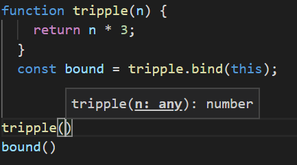 JS: bind() removes function annotations · Issue #97143 · microsoft ...
