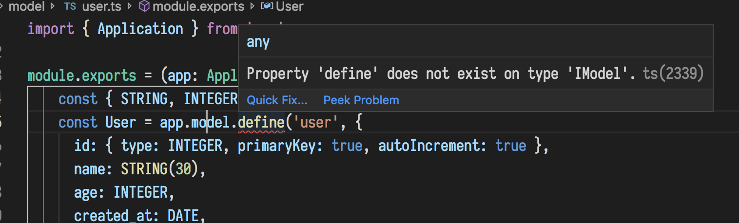 ts项目中，使用Sequelize定义Model之后，有类型相关的报错无法启动。 · Issue #3749 · eggjs/egg · GitHub
