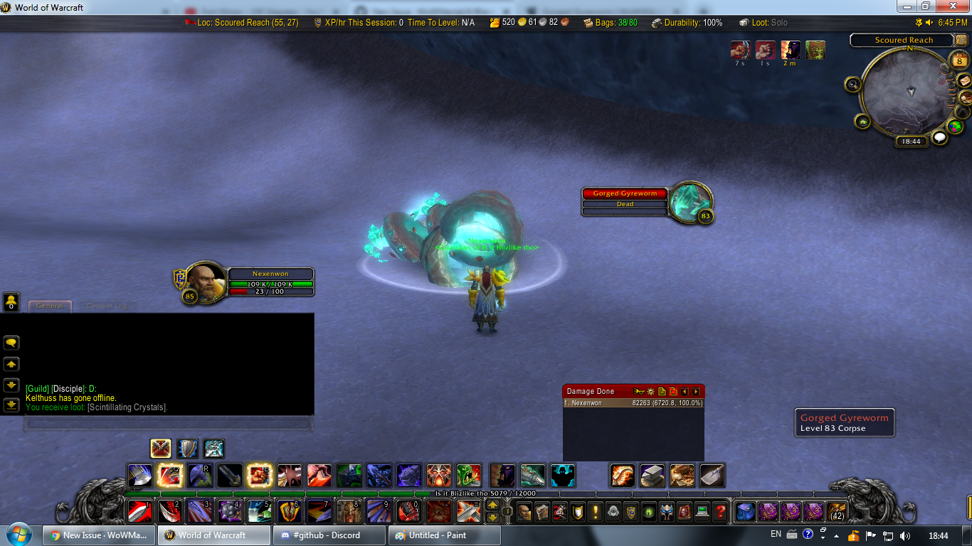 [Deephoolm] Gorged Gyreworm mining Volatile Earth/Elementium Ore ...