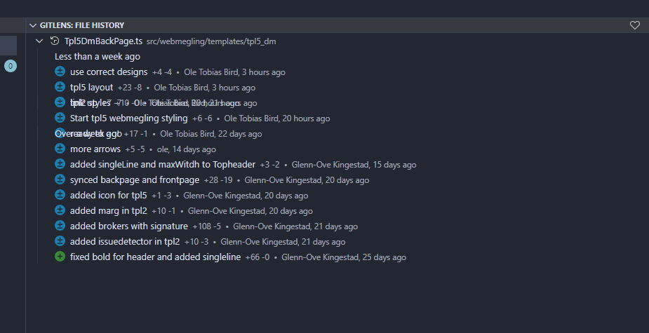 Text Overlaps In File History · Issue 1078 · Gitkrakenvscode