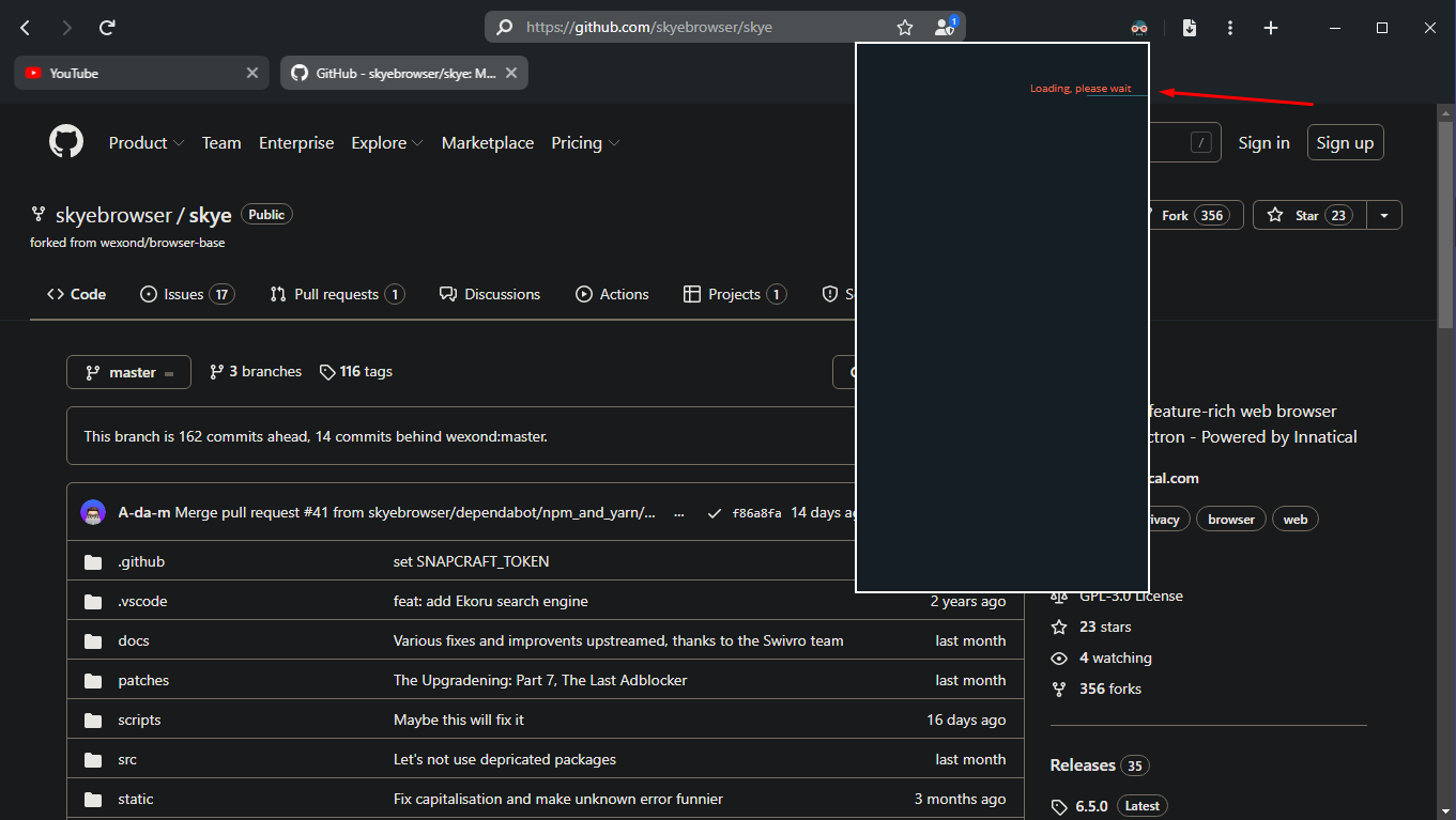 Can't configure dark reader · Issue #43 · skyebrowser/skye · GitHub