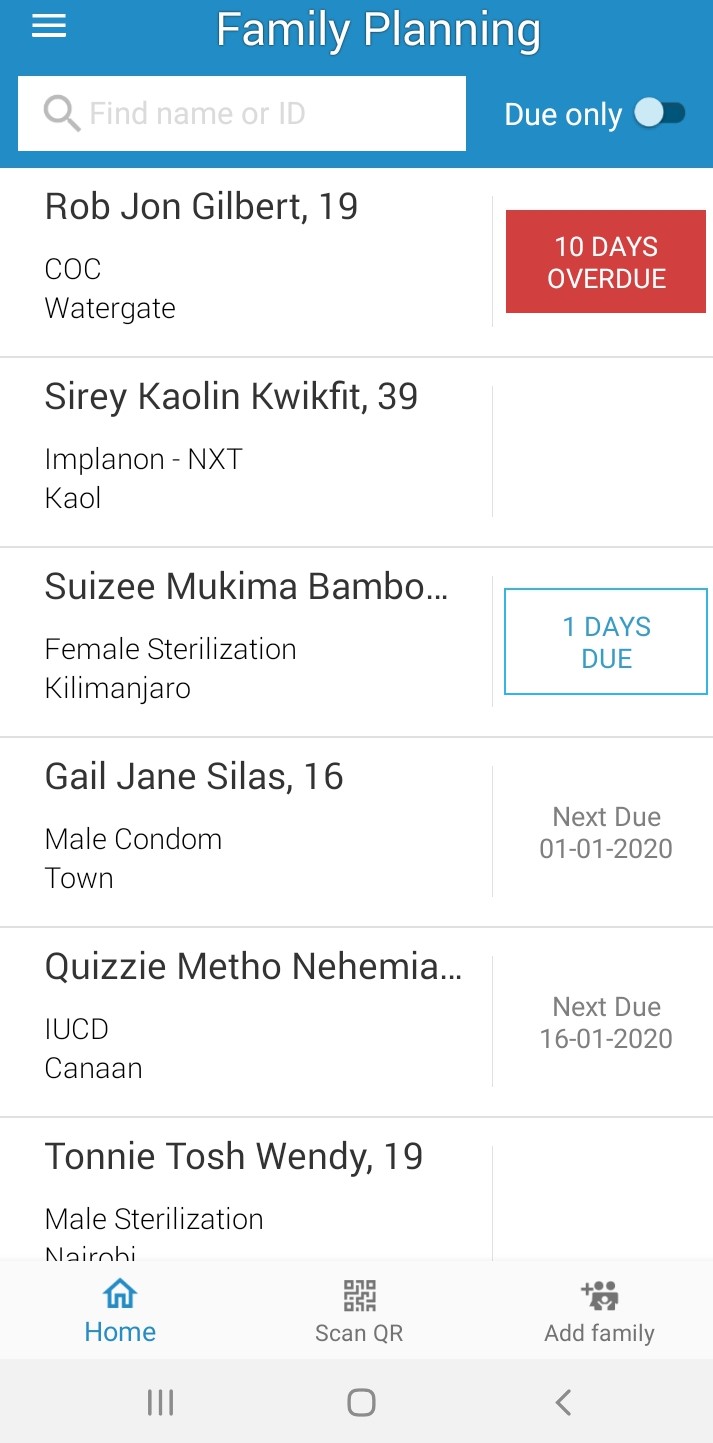 Implement due only filter in Family Planning register · Issue #3 · opensrp/opensrp-client-chw ...
