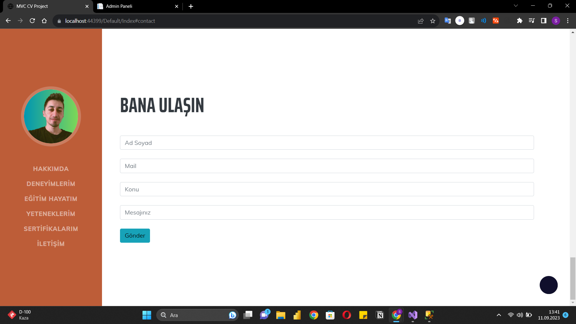 GitHub - salihbagli/MVC_Cv: ASP.NET MVC İLE DİNAMİK CV SİTESİ