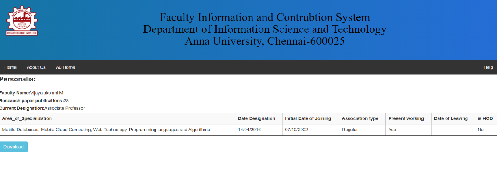 Github Vikiwaran Web Application Faculty Information And