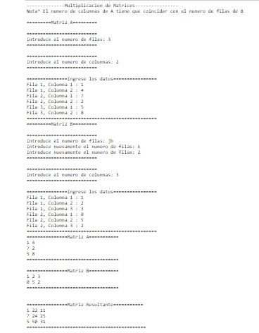 GitHub - Roblink-21/Deber-matrices: realizar una multiplicación de matrices, la cual tiene ...