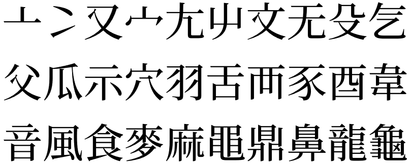 康熙部首部分似乎不都是康熙字典写法？ · Issue #111 · ichitenfont/I.Ming · GitHub