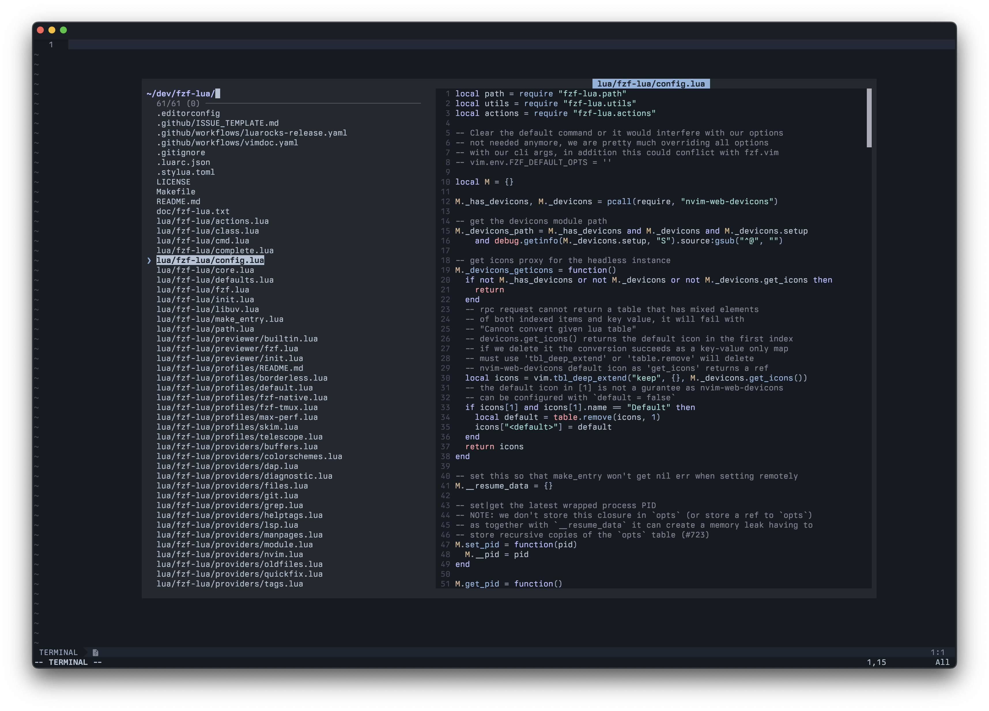 Making fzf window more "prettier" · Issue #760 · ibhagwan/fzf-lua · GitHub