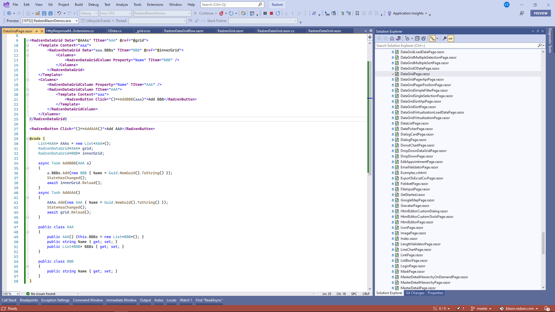 DataGrid nested inside another DataGrid does not refresh with new child data · Issue #303 ...