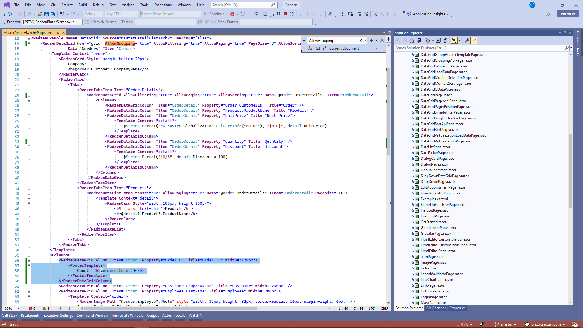 Datagrid Groupfooter Displays In Wrong Column · Issue 330 · Radzenhqradzen Blazor · Github