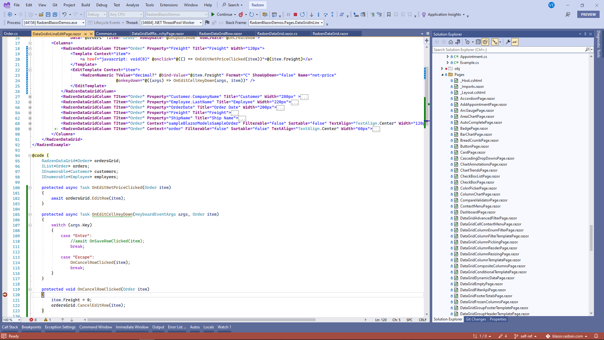Datagrid Doesnt Cancel Edit From Onkeydown · Issue 604 · Radzenhqradzen Blazor · Github
