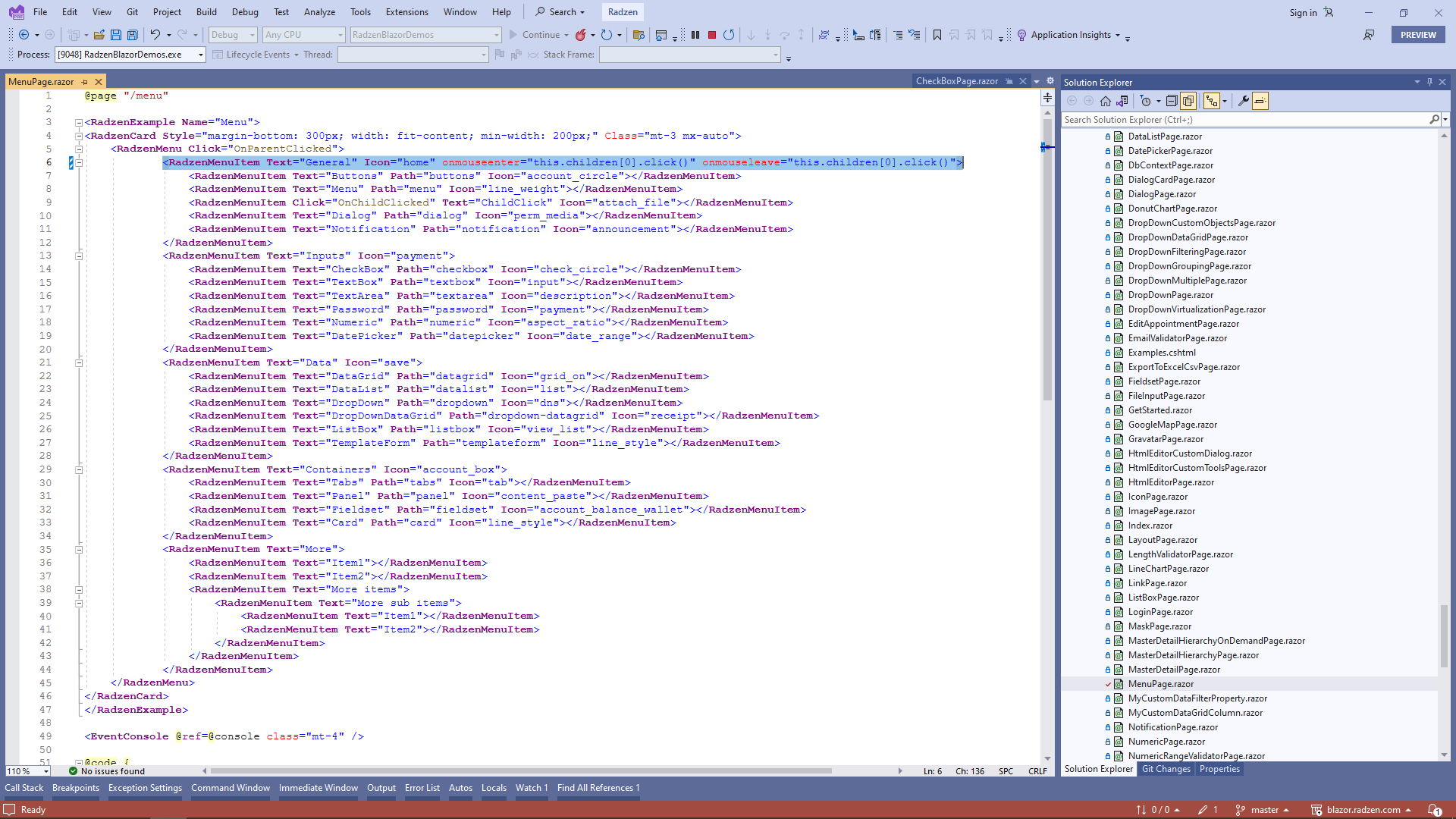 Menu Must Have Automatic Opening Mode When Mouse Over On Radzenmenuitem · Issue 701