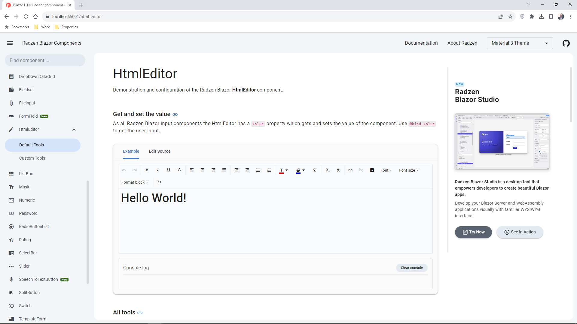 HTML Editor binding doesn't work - 4.15.6 · Issue #1128 · radzenhq/radzen-blazor · GitHub