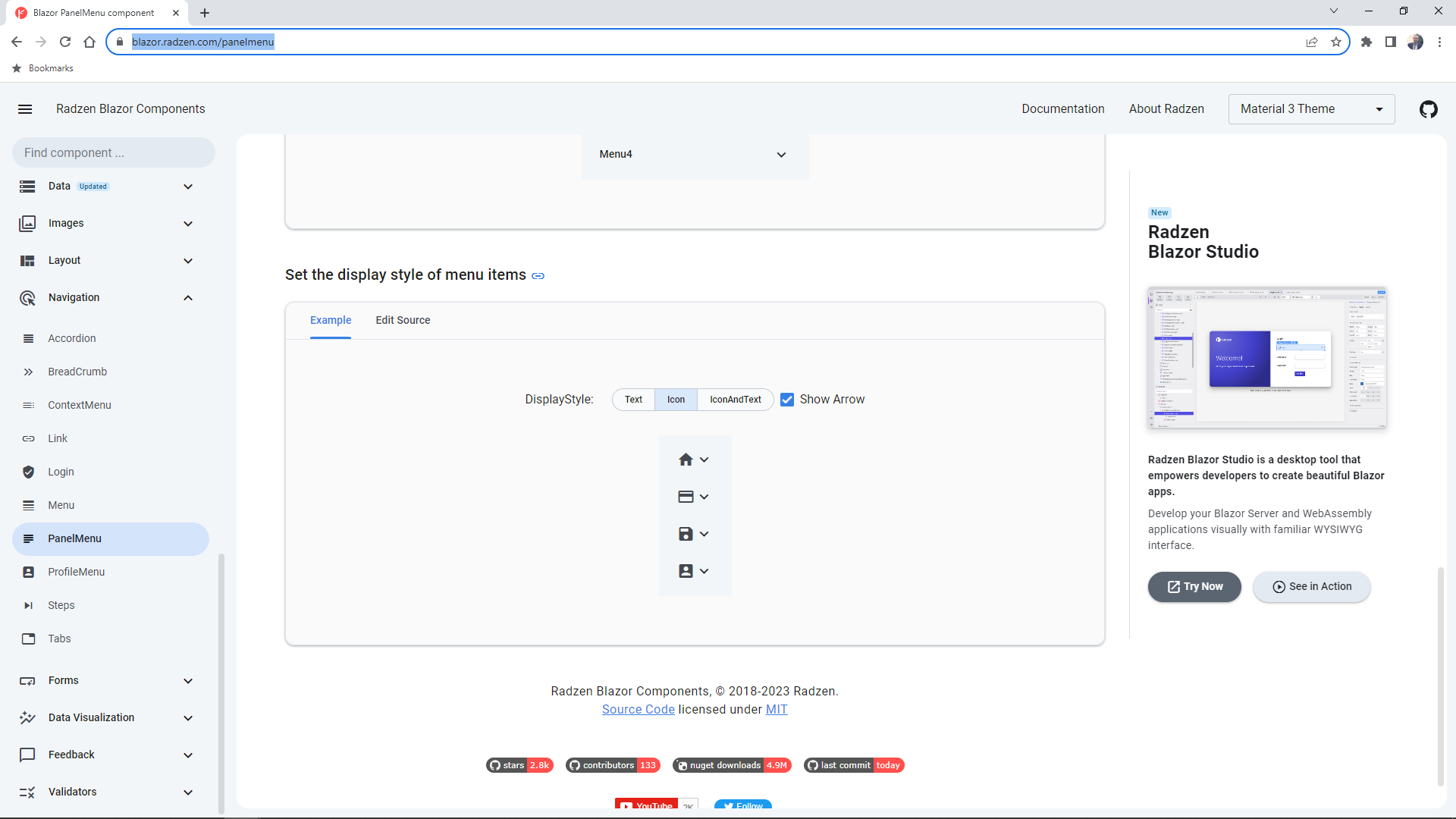 Icon only mode for RadzenPanelMenu · Issue #238 · radzenhq/radzen ...