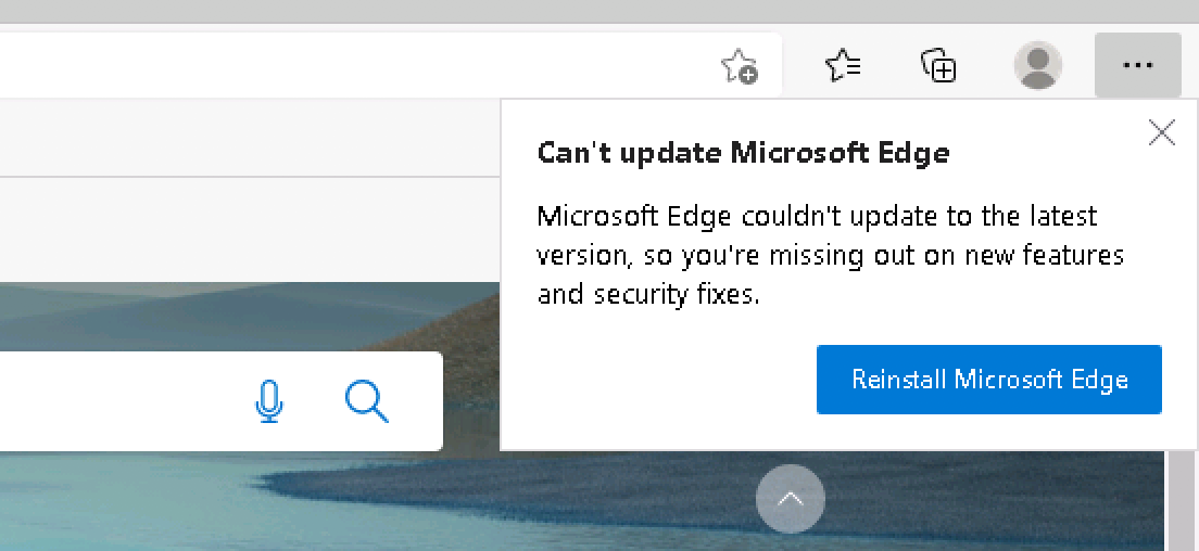 Getting can't update Microsoft edge popup : r/sysadmin