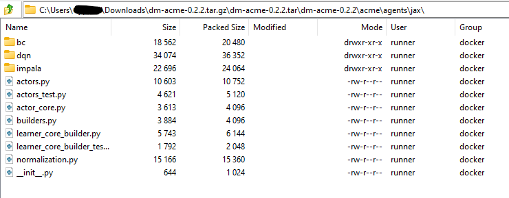 Issue: PyPi package not containing all the Jax agents · Issue #175 · google-deepmind/acme · GitHub