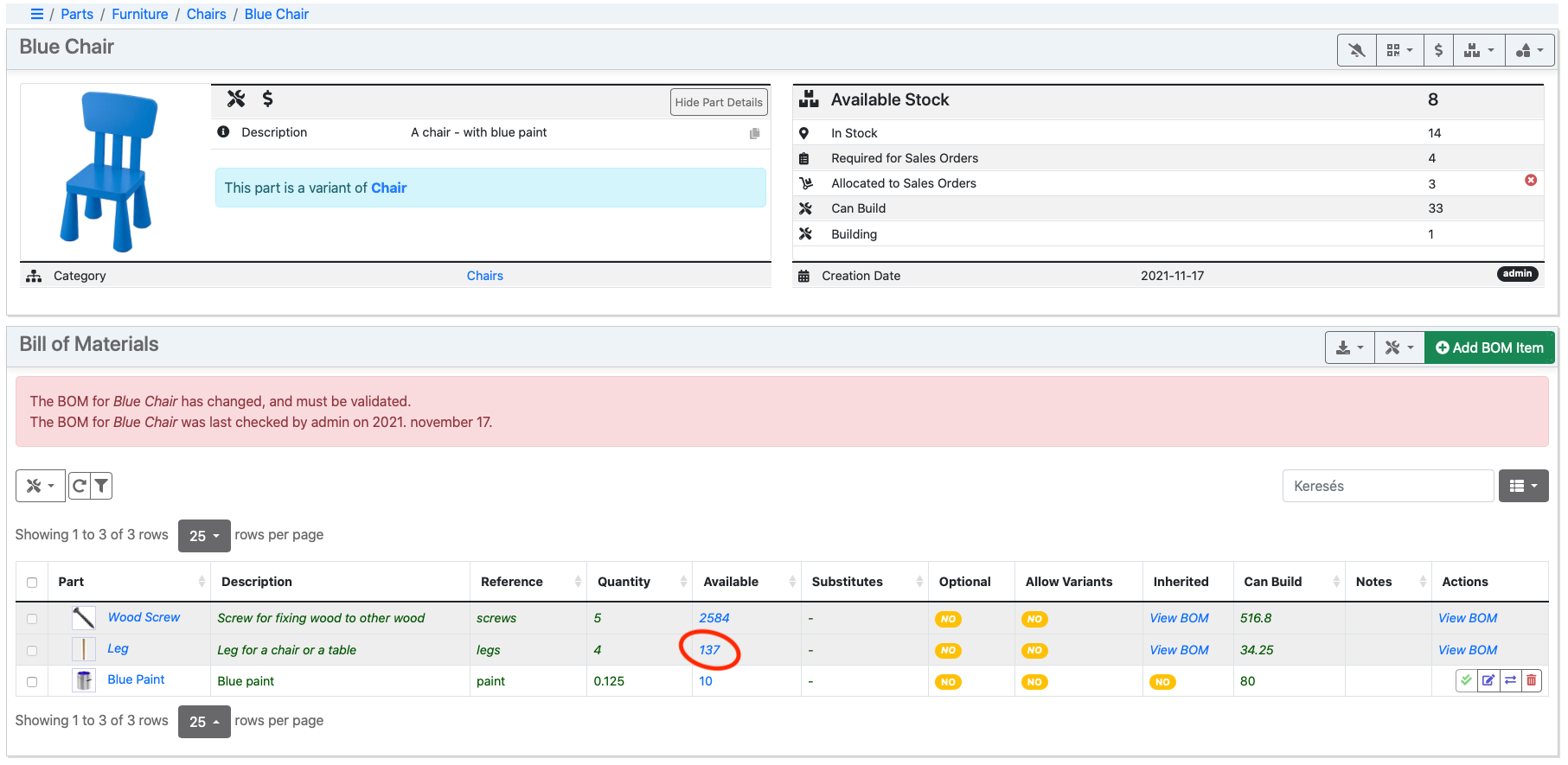 [BUG] BOM table available stock calculation · Issue #2795 · inventree/InvenTree · GitHub