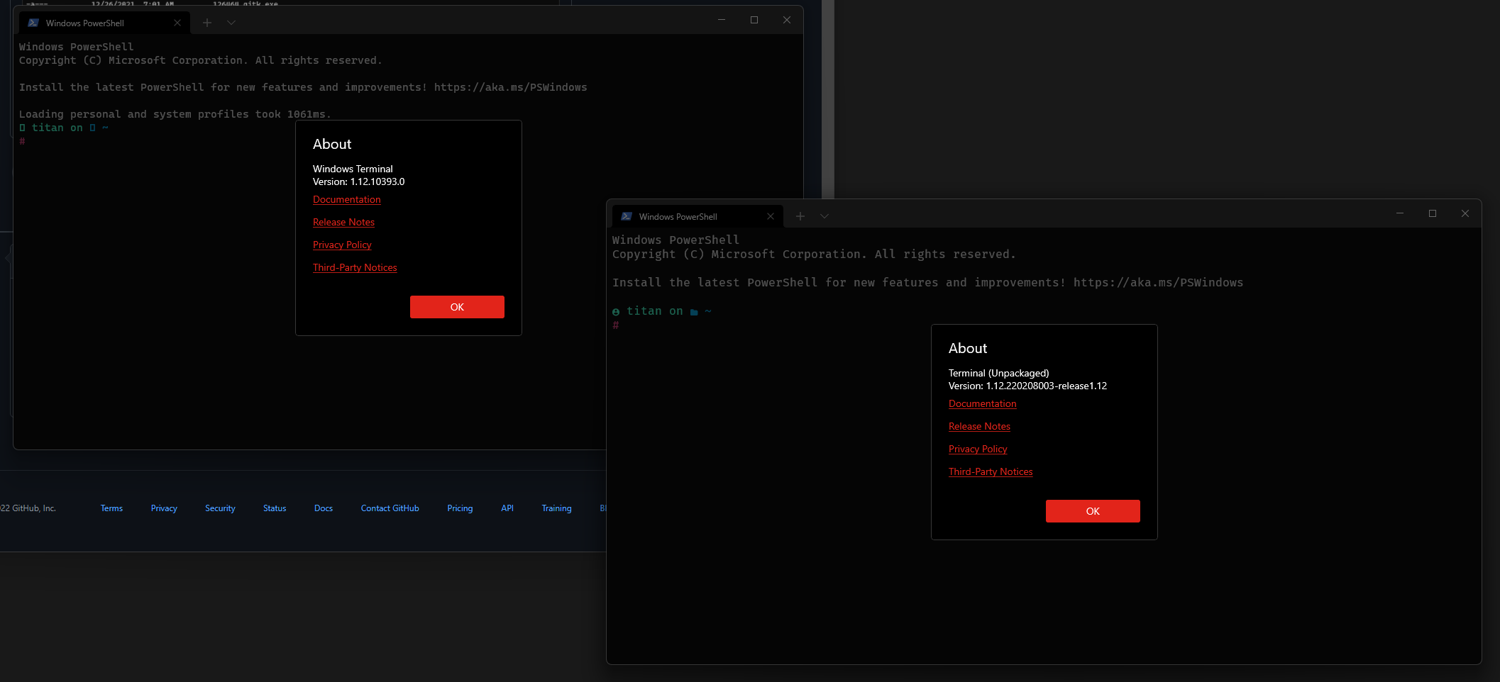Win+X menu (also wt.exe) and Windows Terminal from Start Menus Windows Terminal Have Different ...