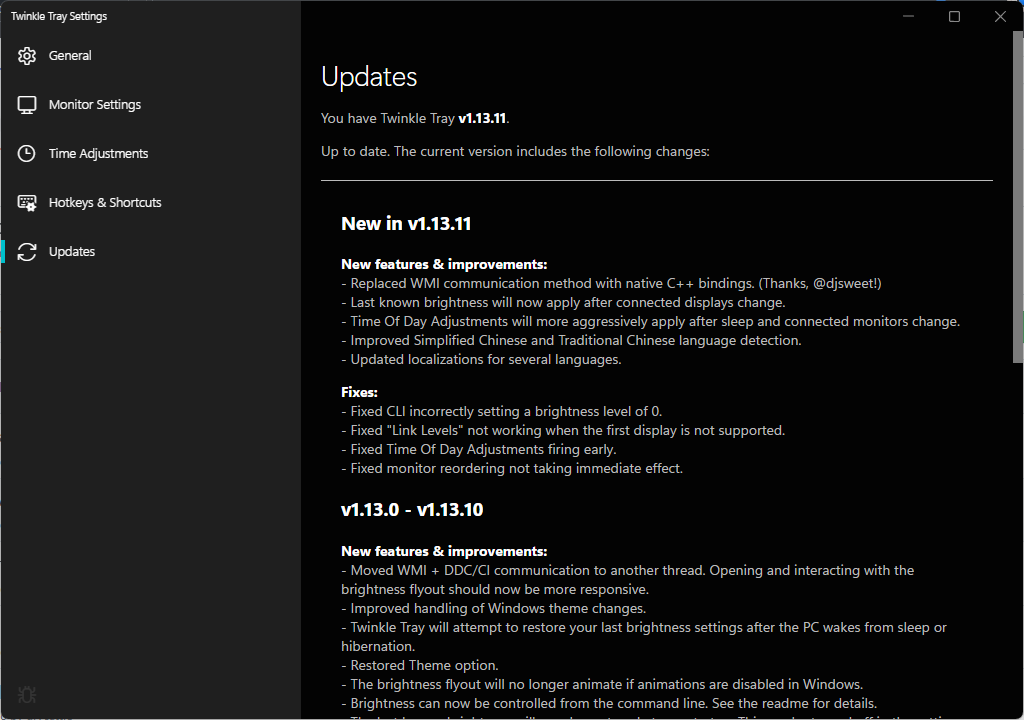 [Bug] Scrolling On TwinkleTray Tray Icon Not Working in Windows 11 ...