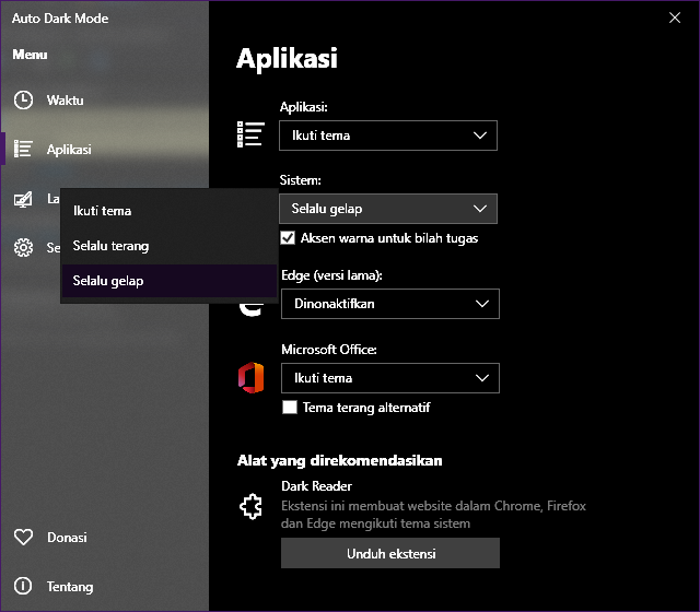 Align Dropdown menu to center · Issue #127 · AutoDarkMode/Windows-Auto-Night-Mode · GitHub