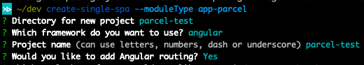 Missleading question while generating single-spa parcel starter app ...