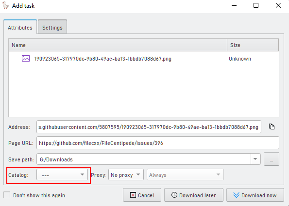Feature: Default Catalog · Issue #396 · filecxx/FileCentipede · GitHub