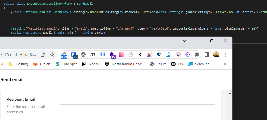 Override fields when inheriting from workflow · Issue #577 · umbraco/Umbraco.Forms.Issues · GitHub