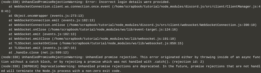 Incorrect login token · Issue #3590 · discordjs/discord.js · GitHub