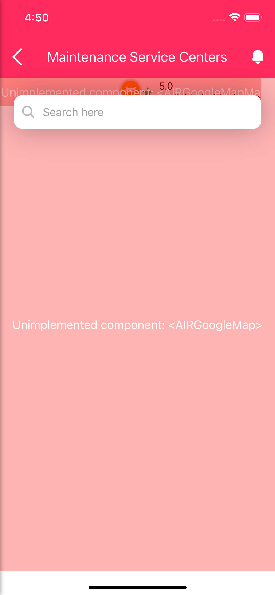 Unimplemented Component · Issue 4635 · React Native Maps React Native Maps · Github