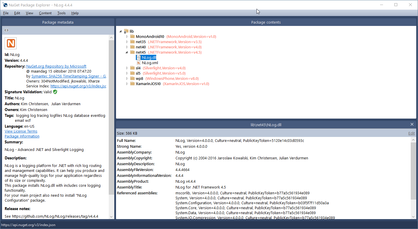 Nlog nuget package .nuspec contains wrong Version · Issue #3572 · NLog ...