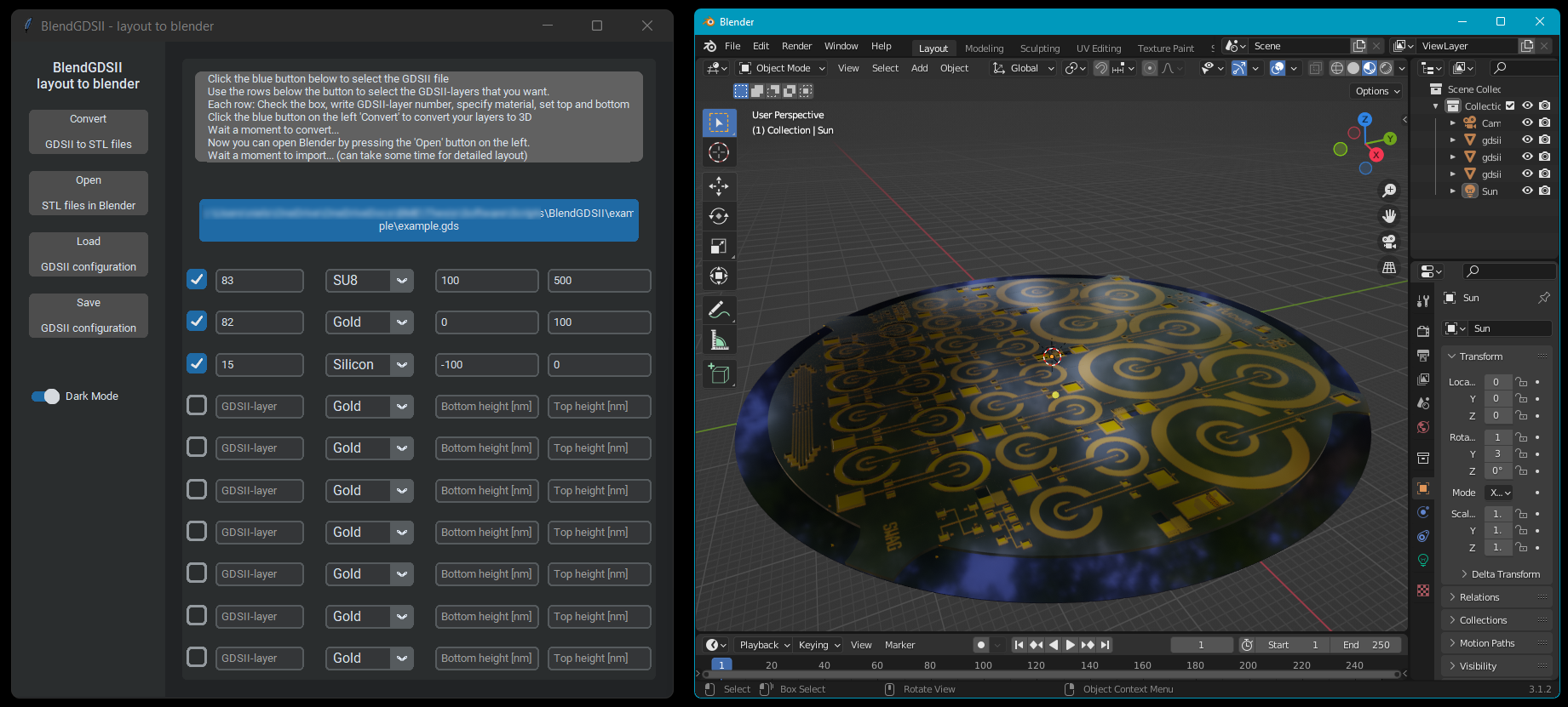 GitHub SwaggerNiels BlenderGDSII GUI For Opening GDSII Files In