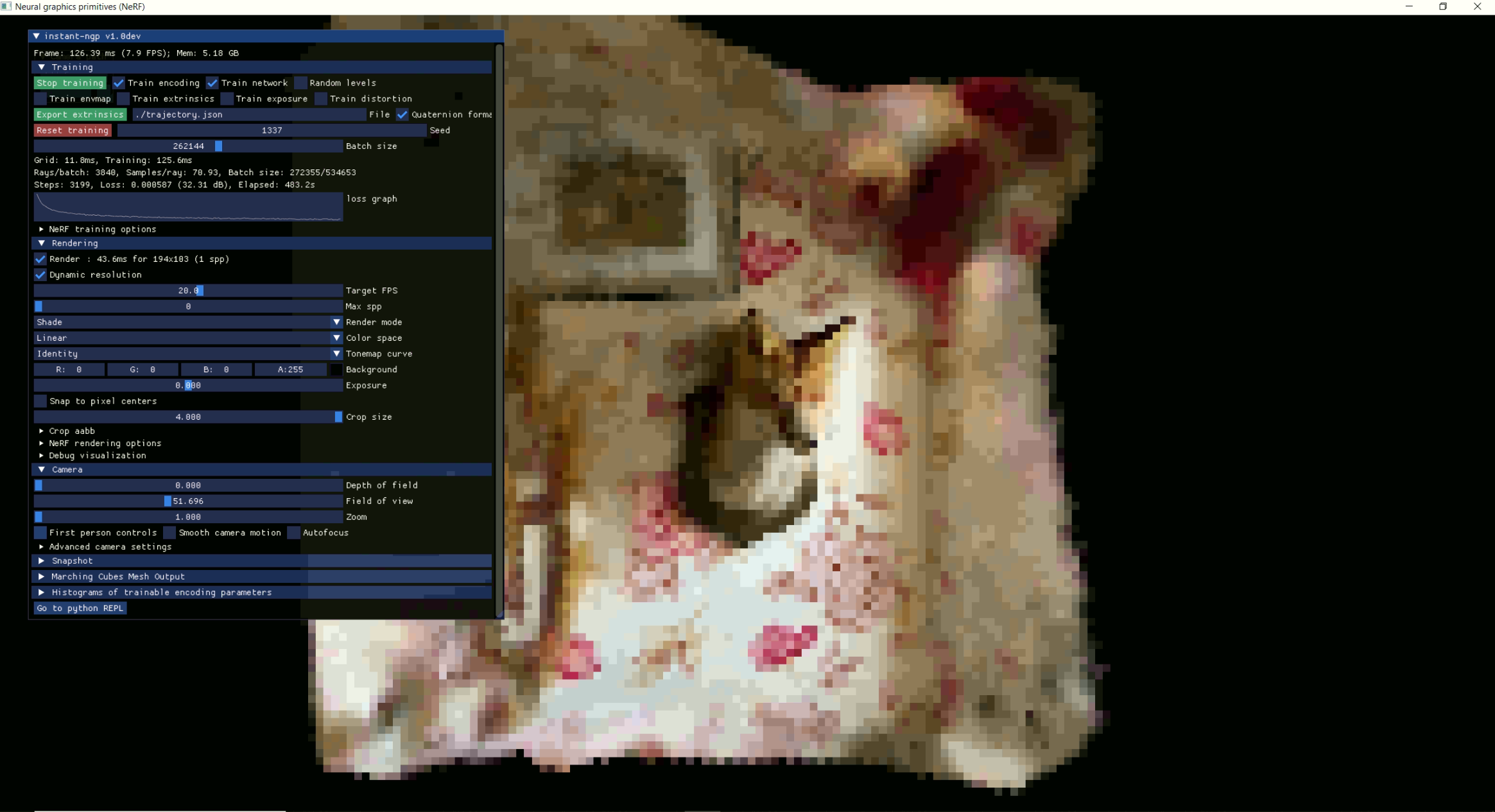 Result looks very choppy and poor quality. Any solutions? · Issue #783 · NVlabs/instant-ngp · GitHub