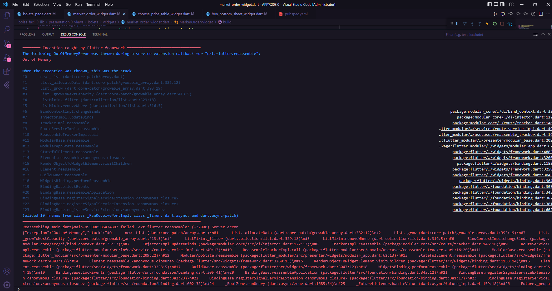 Modular causes "Out of Memory" error after a number of hot reloads ...