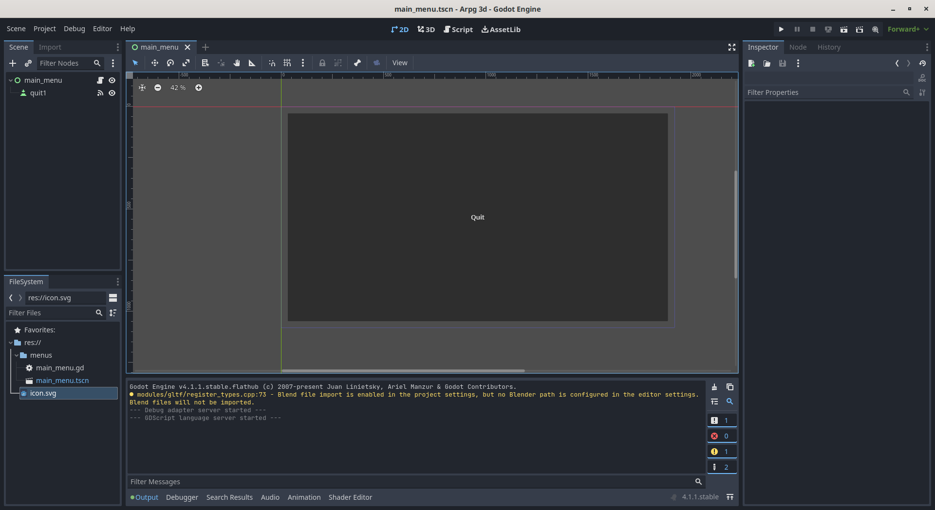 Button text "Quit" is truncated to "Qui" under certain conditions · Issue #81624 · godotengine ...