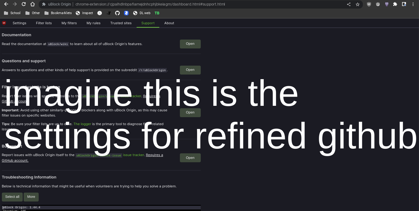 Full screen config · Issue #6156 · refined-github/refined-github · GitHub