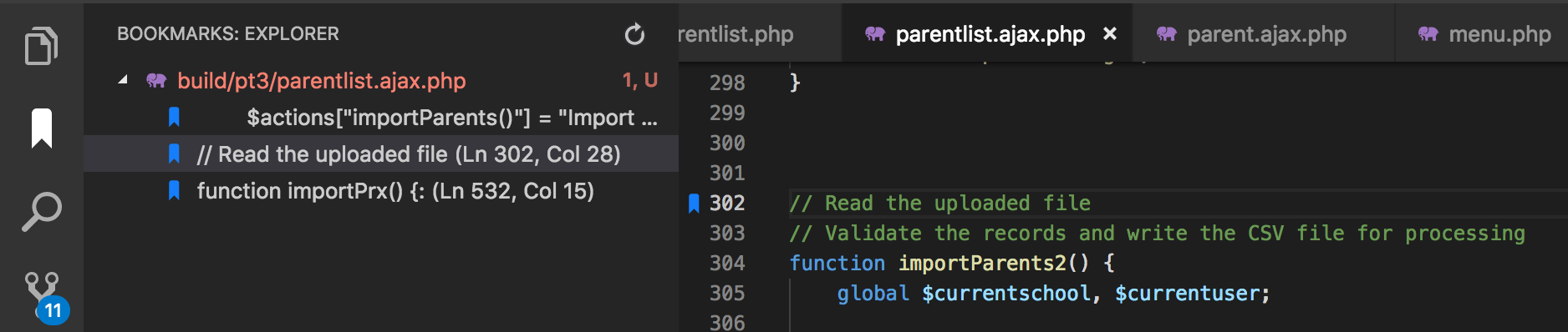 Bookmark moving off original line · Issue #168 · alefragnani/vscode-bookmarks · GitHub