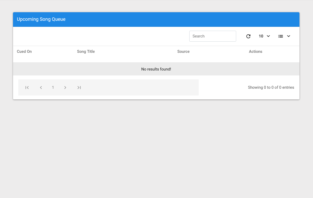 Synchronization Tasks not working. No songs on Upcoming Songs Queue ...